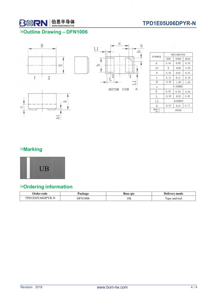 TPD1E05U06DPYR-N datasheet page 4