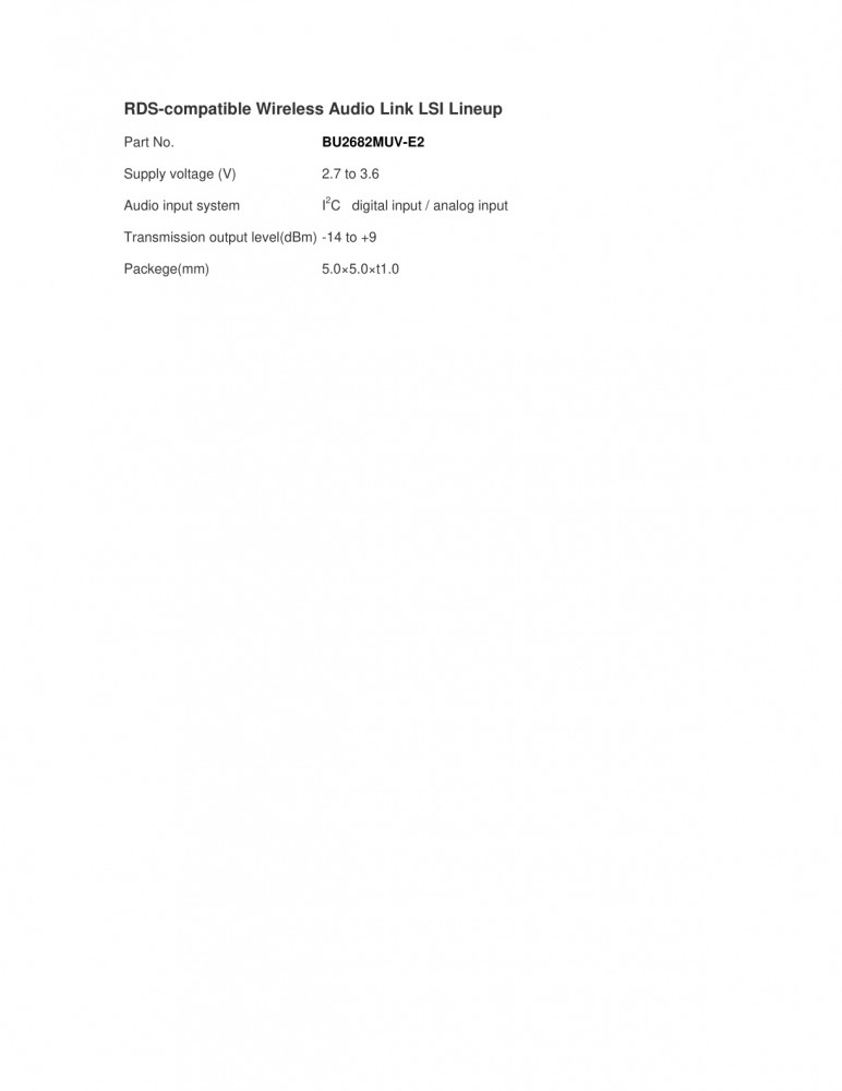 BU2682MUV-E2 technical document page 2