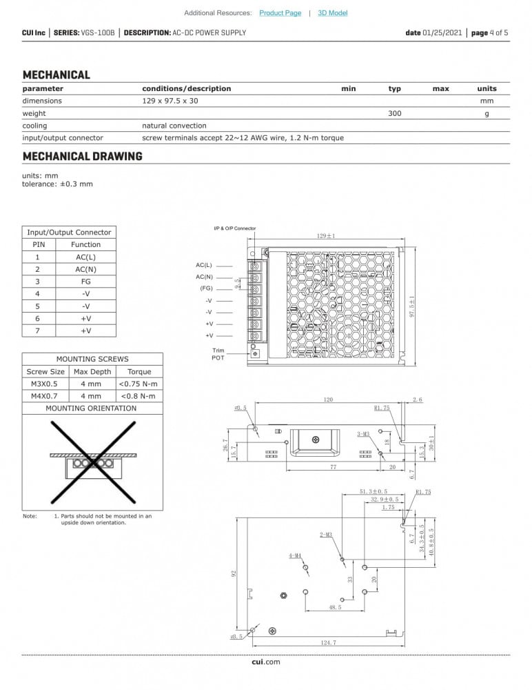 CUI VGS-100B-48 datasheet page 4