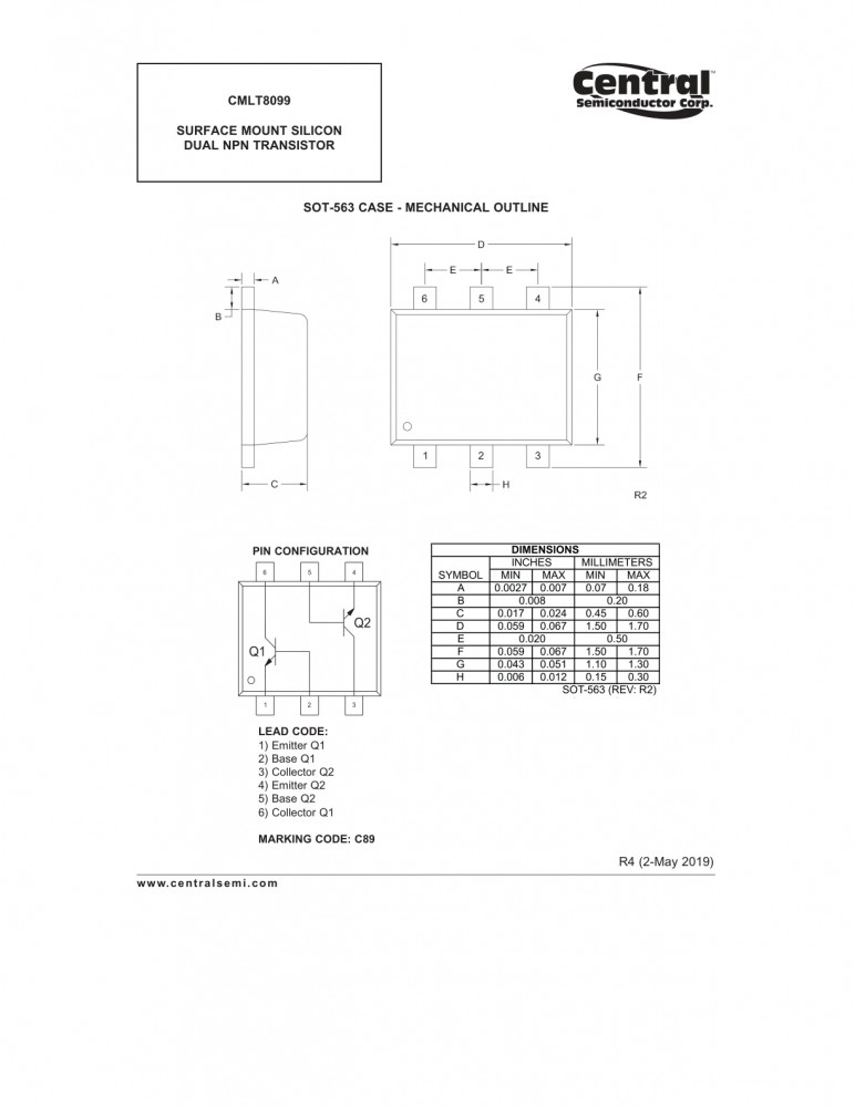CMLT8099 datasheet page 2