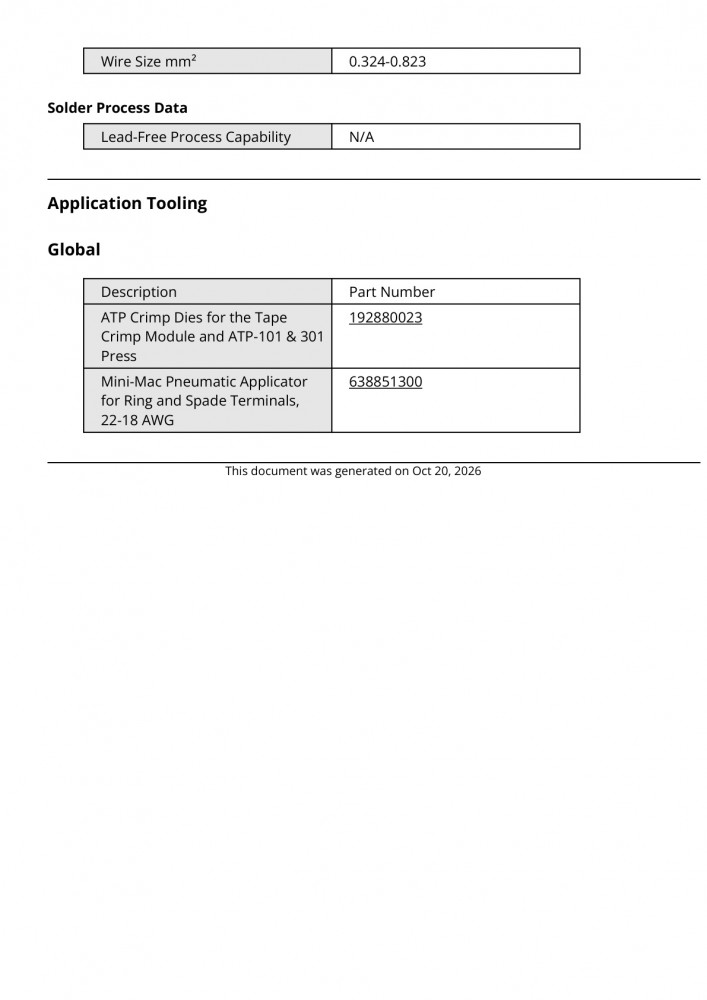 MOLEX 191150010 technical document page 3