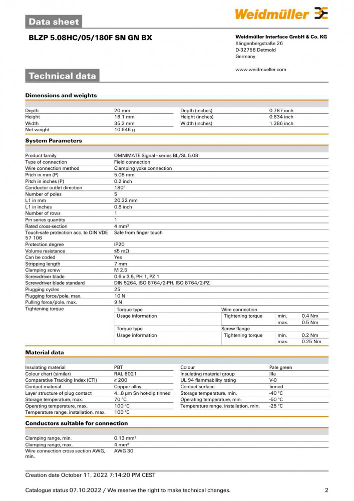 WEIDMULLER 1283650000 document page 2