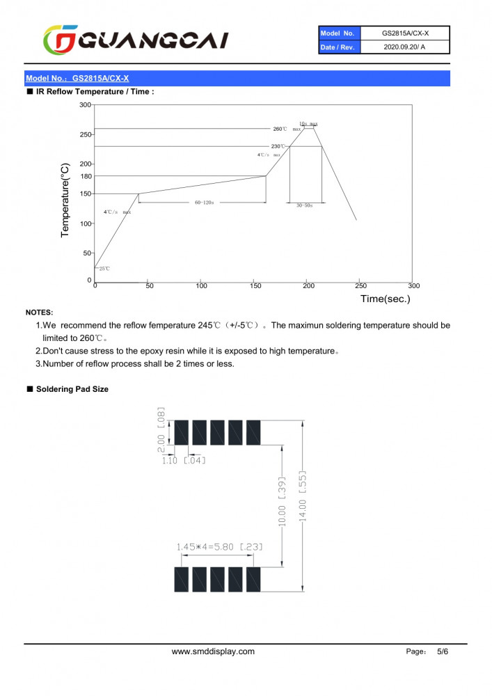 GS2815AW-G datasheet page 5