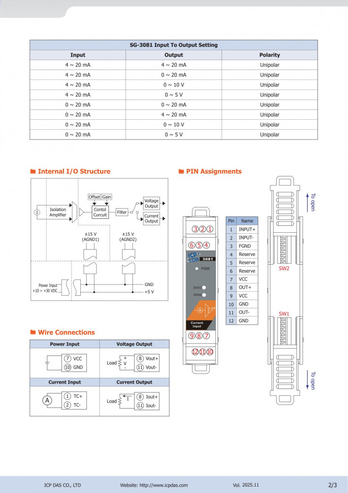 SG-3081 technical document page 2