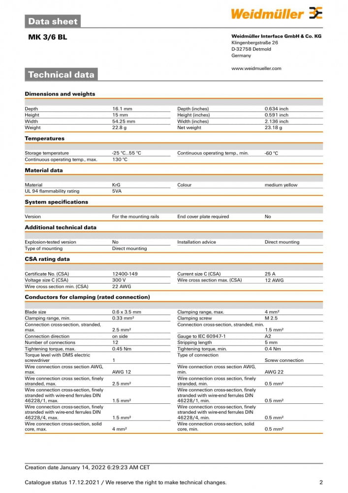 0274270000 technical document page 2