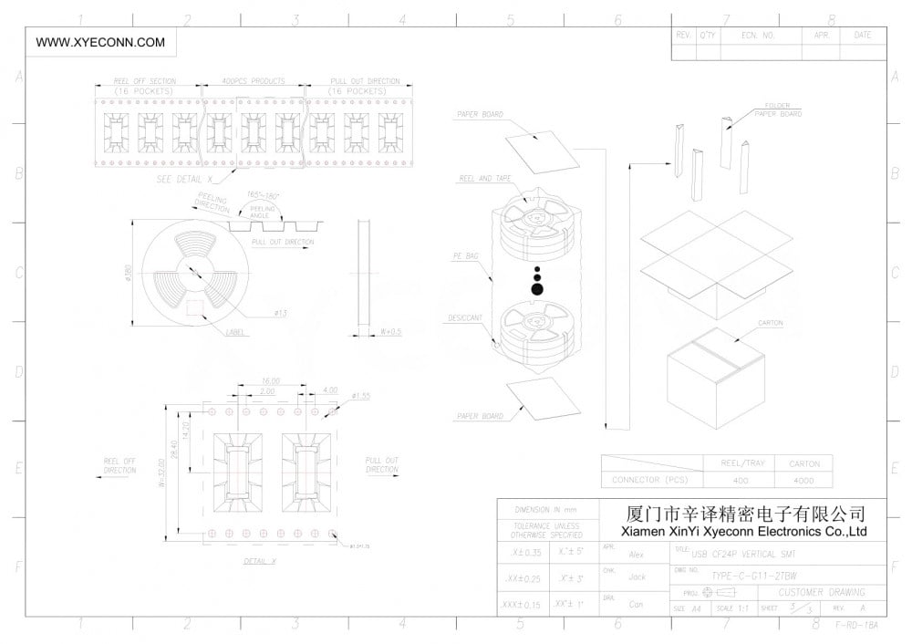 TYPE-C-G11-2TBW technical drawing sheet 2