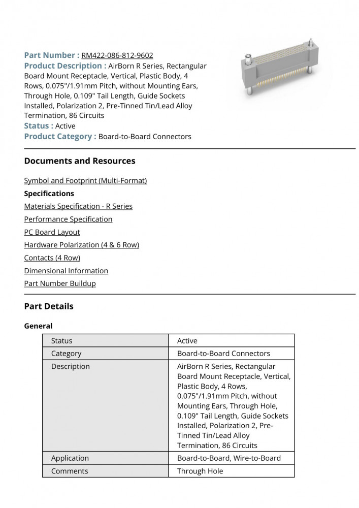 RM422-086-812-9602 technical document image, page 1