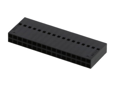 2.54mm Pitch C-Grid III Modular Crimp Housing, Dual Row, 26 Circuits, Black