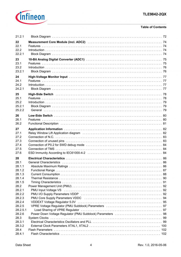 TLE9842-2QX datasheet page 4