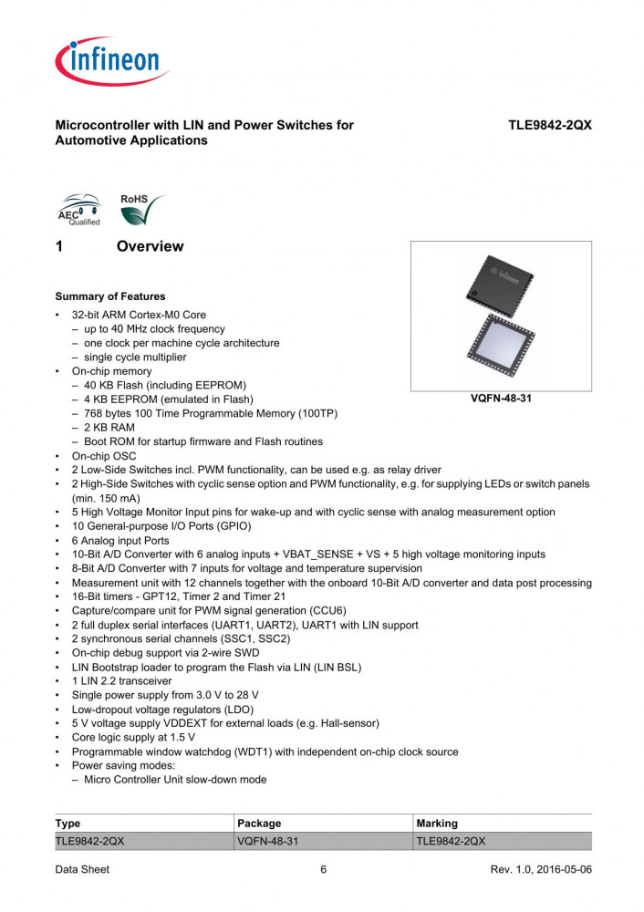 TLE9842-2QX datasheet page 6
