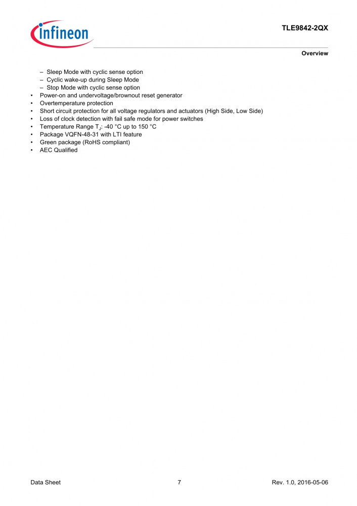 TLE9842-2QX datasheet page 7