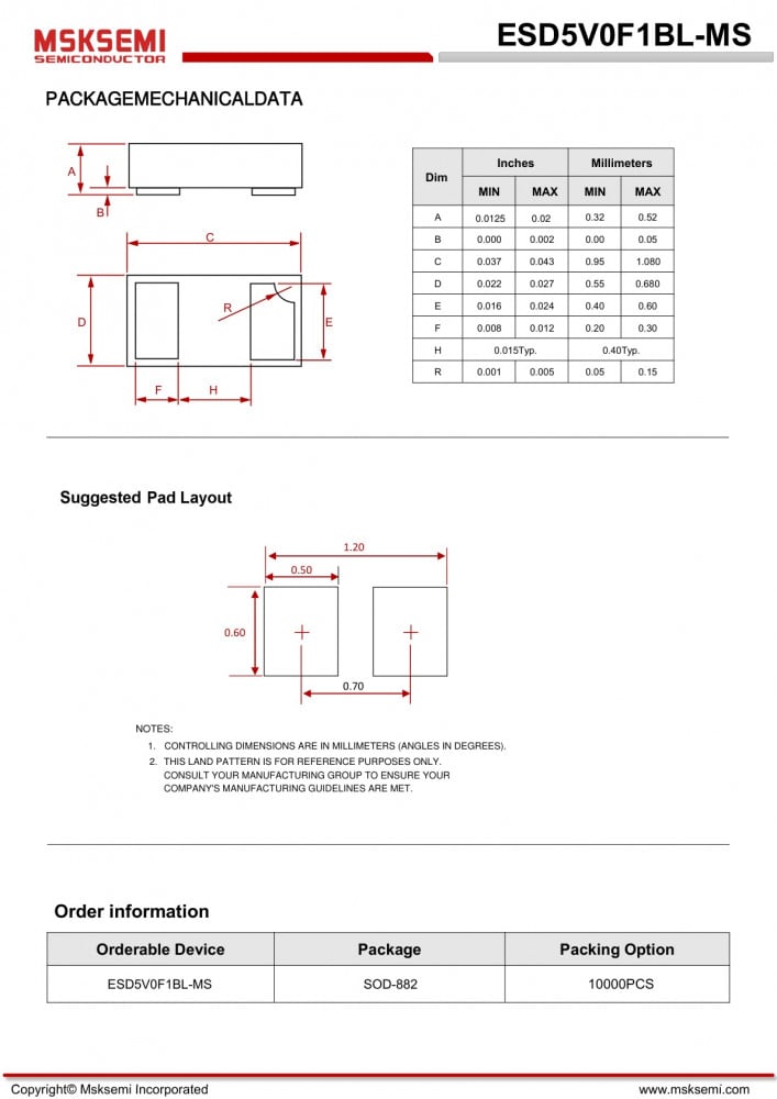 ESD5V0F1BL-MS datasheet page 6