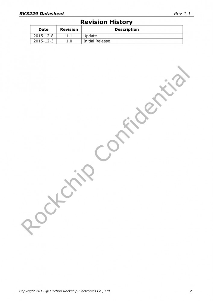 RK3229 datasheet page 2