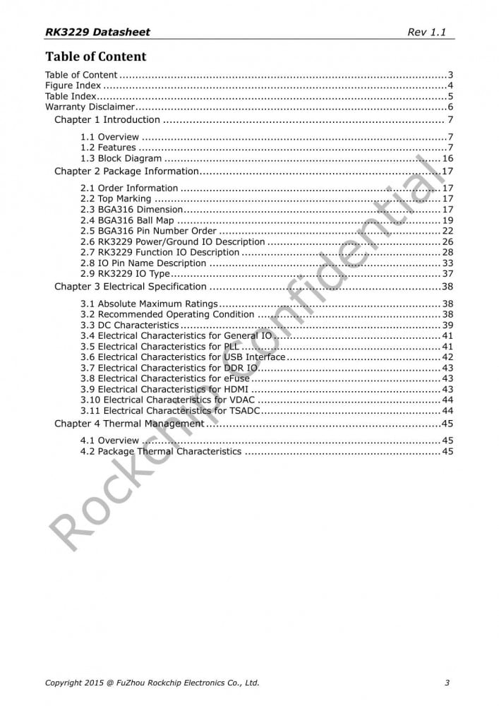 RK3229 datasheet page 3
