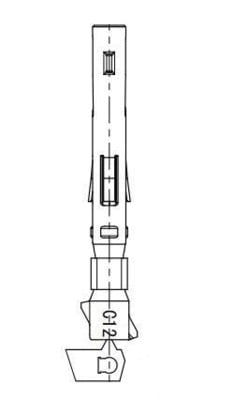 JAE Electronics KN01P25HHP2 Heavy Duty Connector Contact