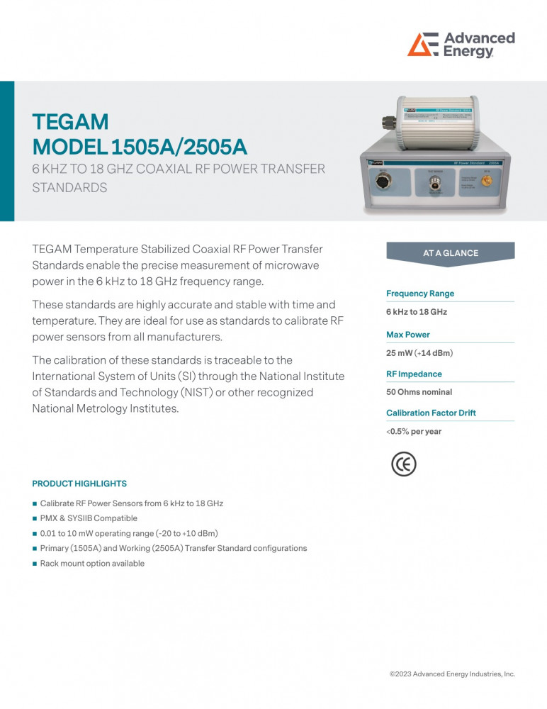 RF power standards document page 1