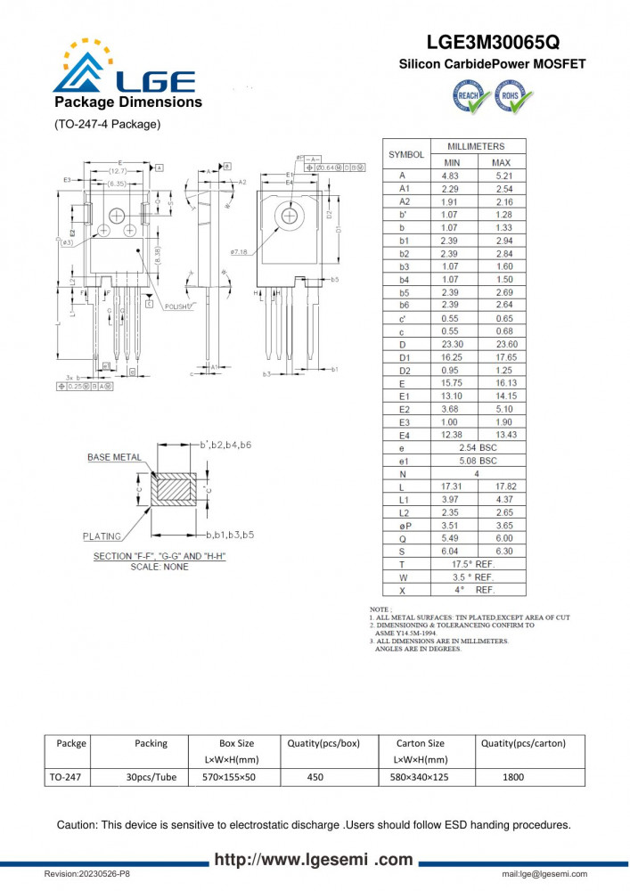 LGE3M30065Q datasheet page 8