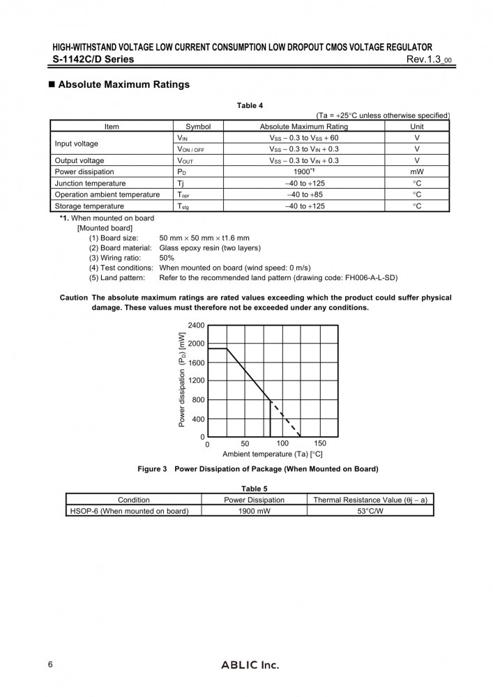 S-1142C/D datasheet page 6