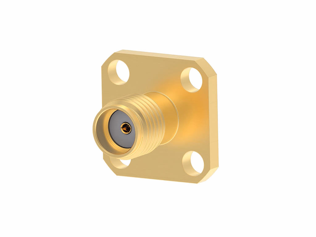 MCX Jack, Straight, PCB Receptacle, Edge Mount, Solder, Brass Body, 0.12µm Gold (Au) Plating, Tape and Reel, 50 Ohms