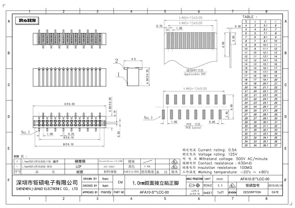 JUSHUO AFA10-S06LCC-00 technical drawing