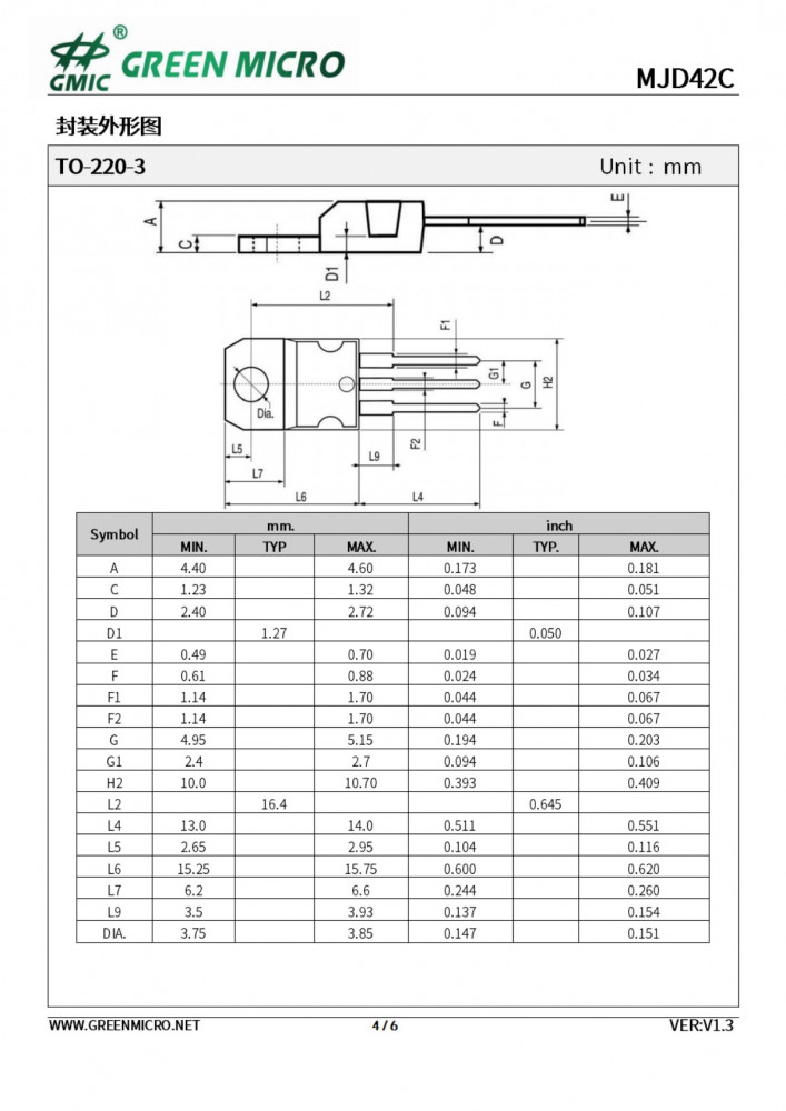 MJD42C datasheet page 4