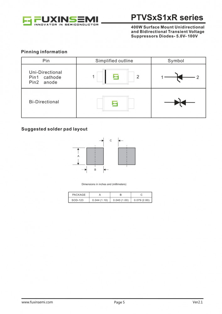 PTVS36VS1UR datasheet page 5