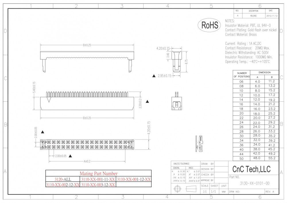 CNC Tech 3130-10-0101-00 technical document preview