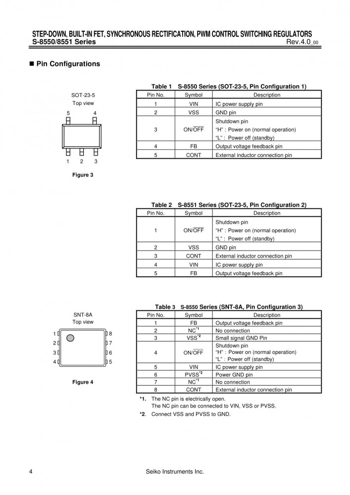 S-8550AA-I8T1G datasheet page 4