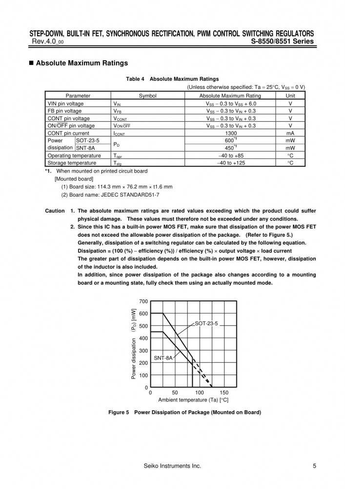 S-8550AA-I8T1G datasheet page 5