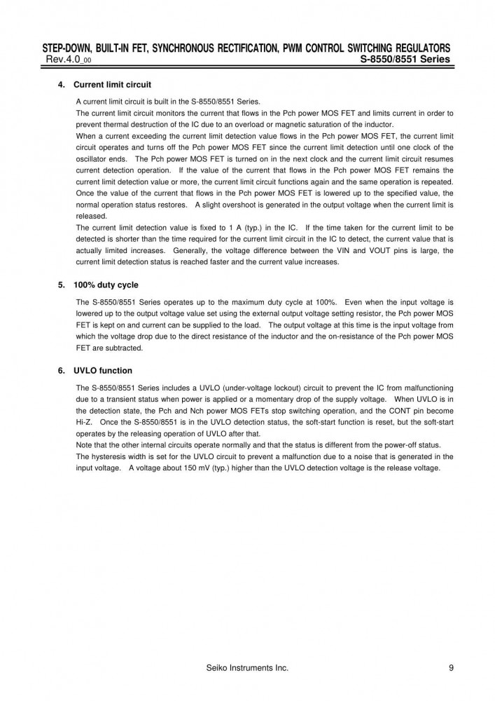 S-8550AA-I8T1G datasheet page 9