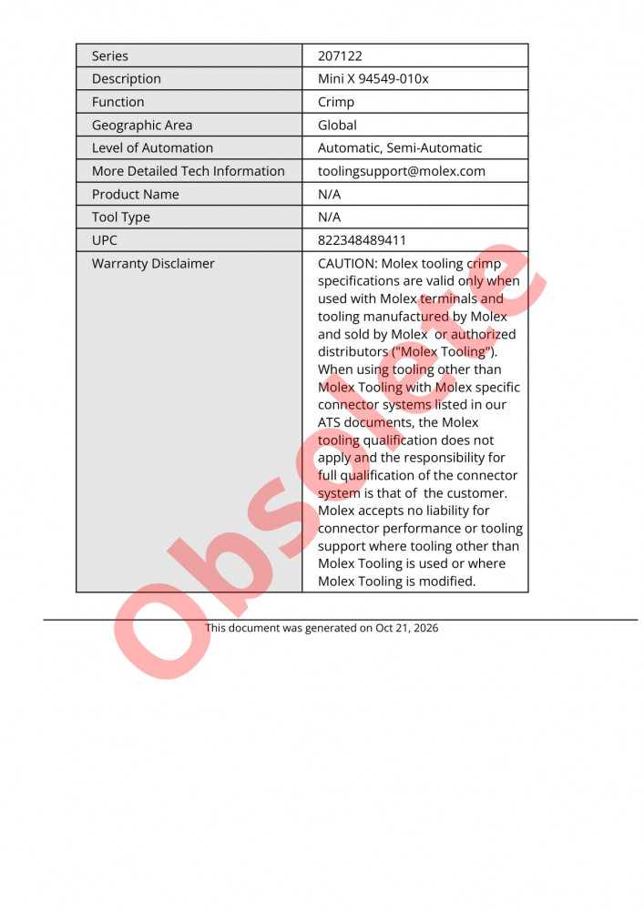 MOLEX 690281061 product document, page 2