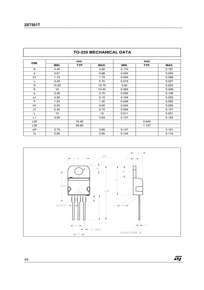 2ST501T datasheet page 4