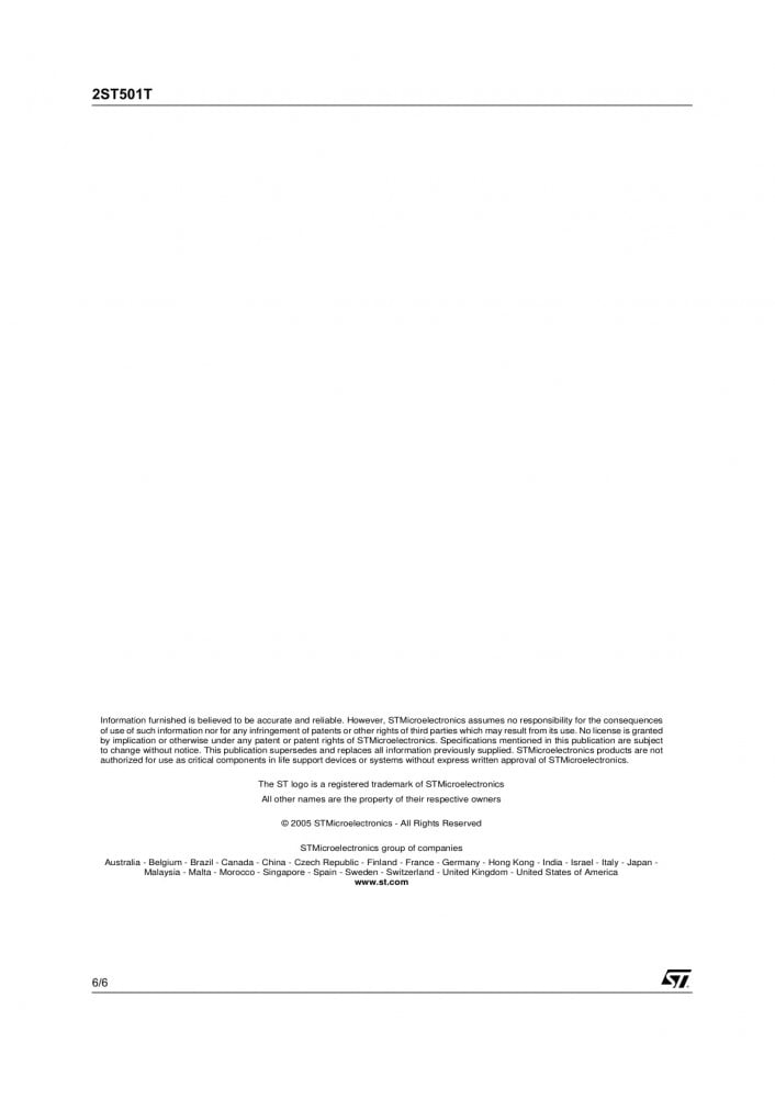 2ST501T datasheet page 6