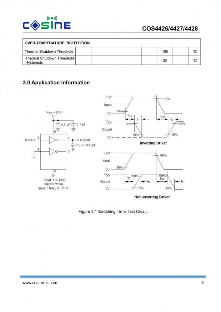 COS4428SR datasheet page 6