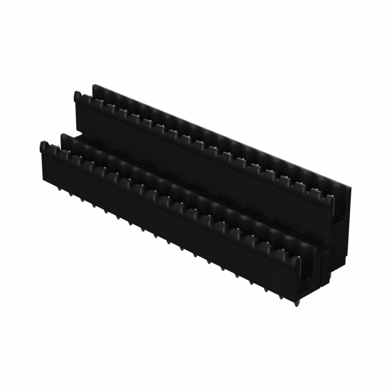 5.00mm Pitch Eurostyle Vertical Dual Level PCB Header, Open Ends, 38 Circuits for sale