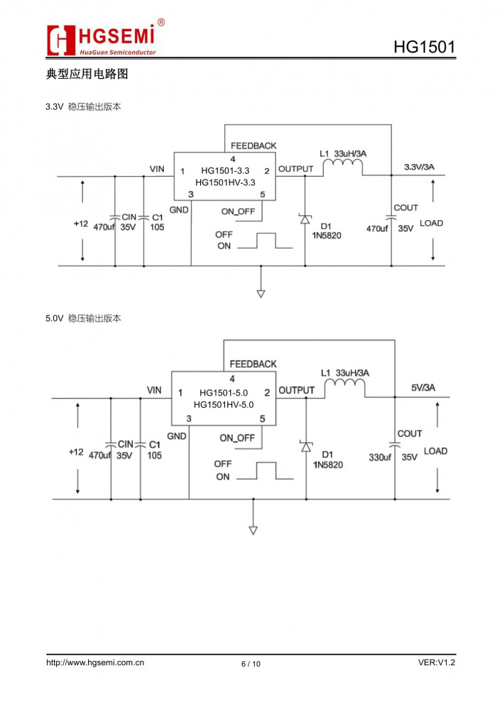 HG1501 datasheet page 6