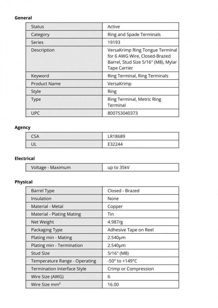 MOLEX 191930253 technical document image 2