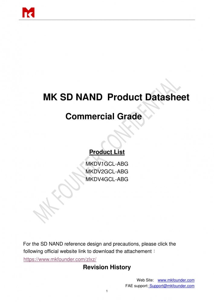 MKDV2GCL-ABG datasheet page 1