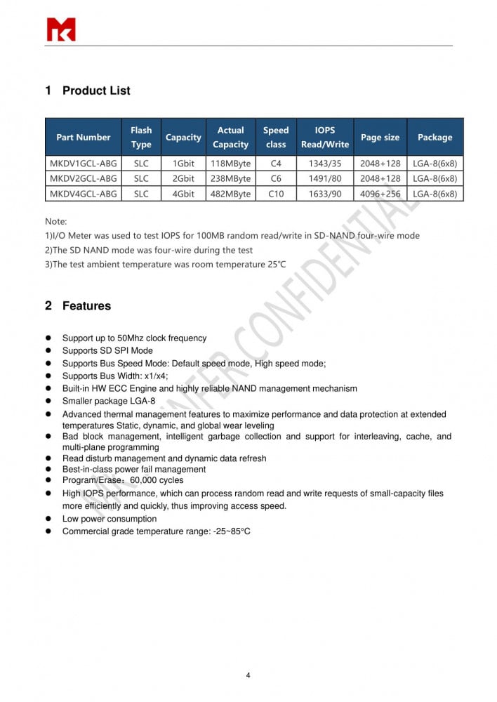 MKDV2GCL-ABG datasheet page 4