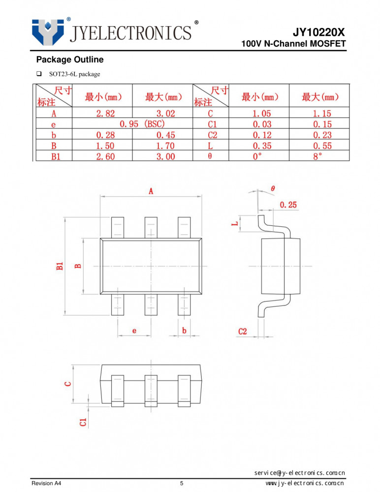 JY10220X datasheet page 5