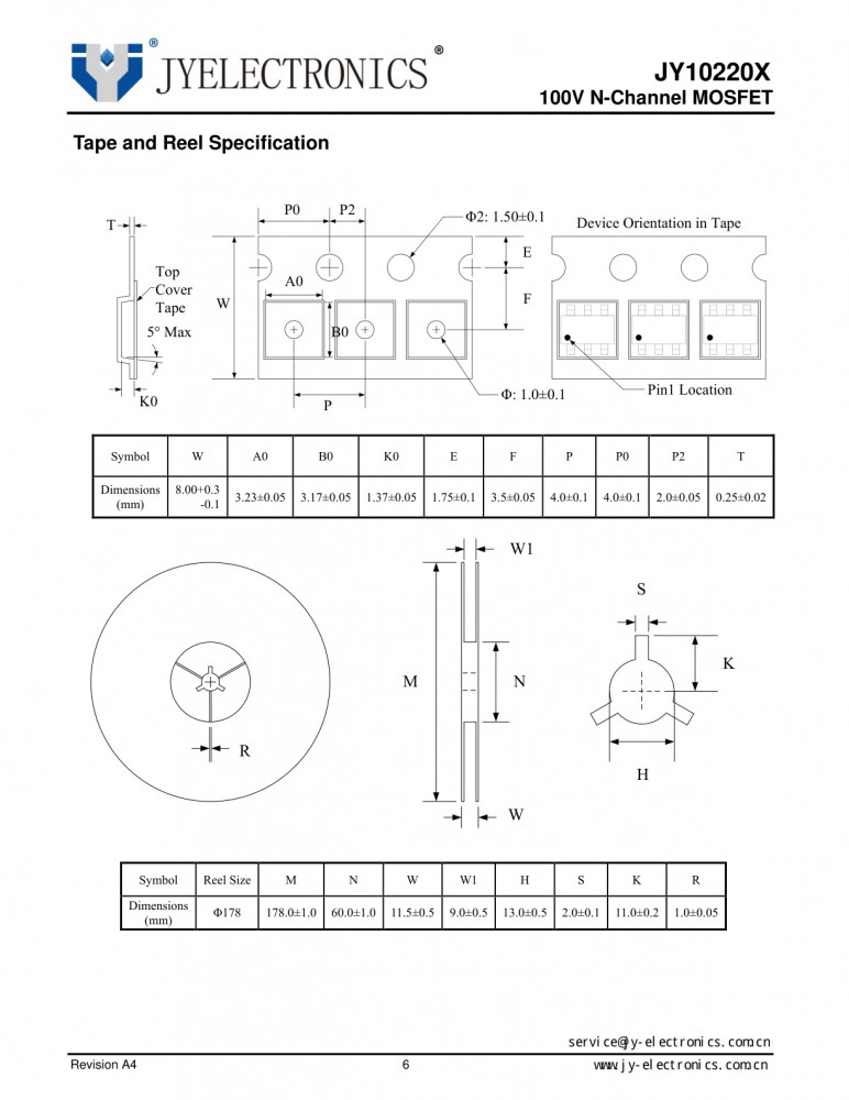 JY10220X datasheet page 6