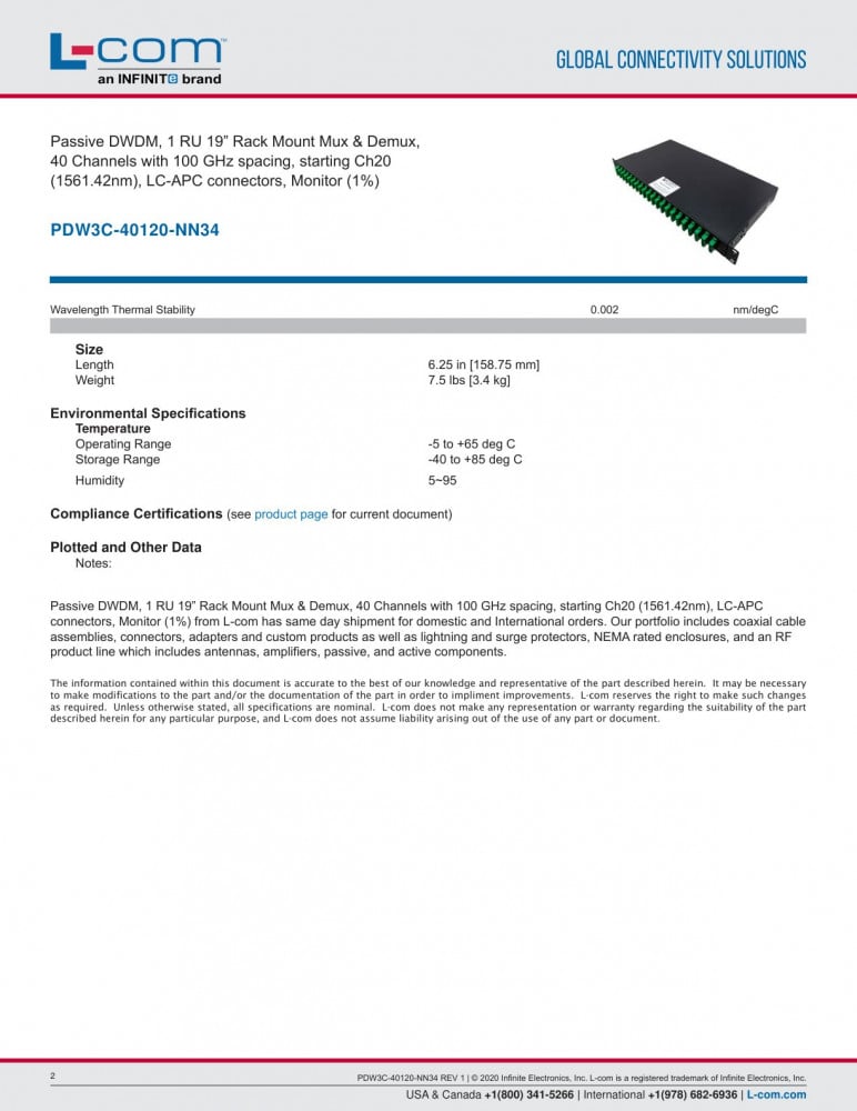 PDW3C-40120-NN34 technical document page 2