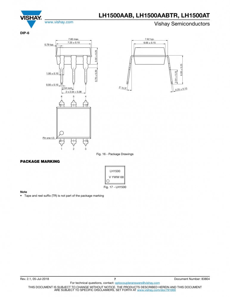 LH1500AAB datasheet page 7