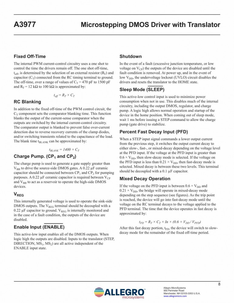 A3977 datasheet page 8