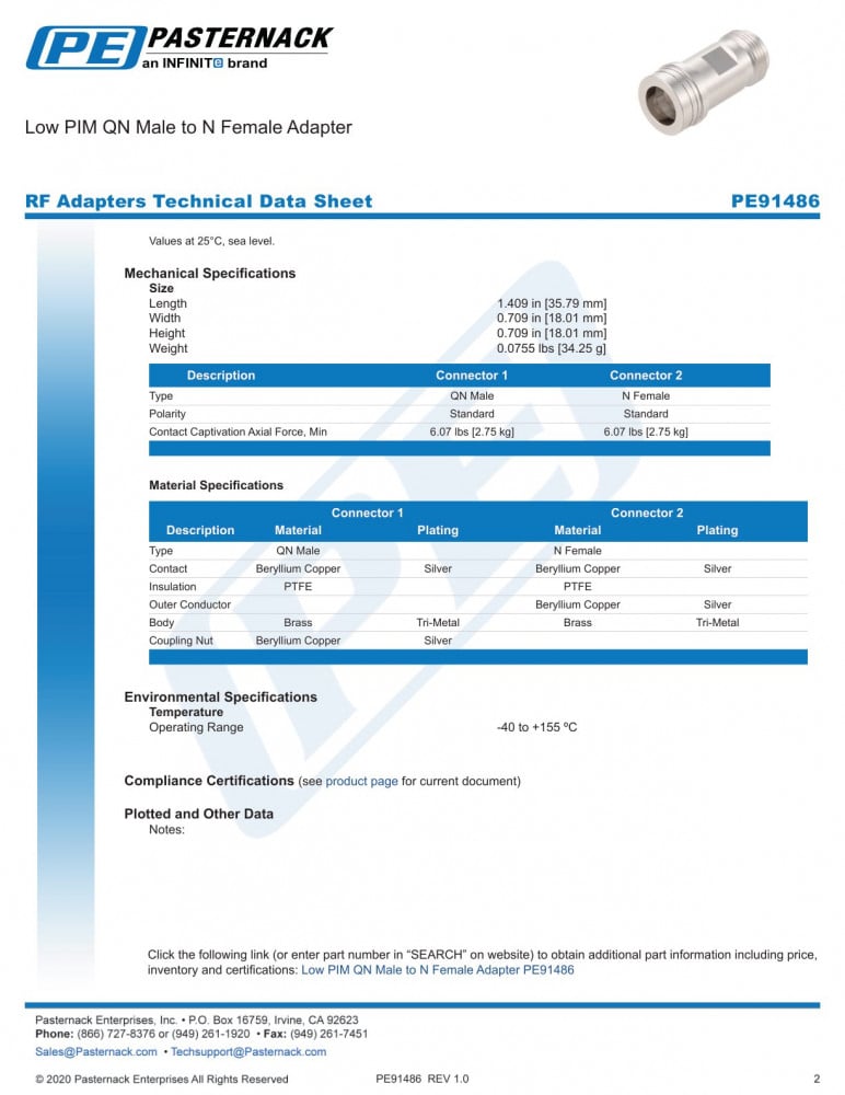 PE91486 technical document page 2