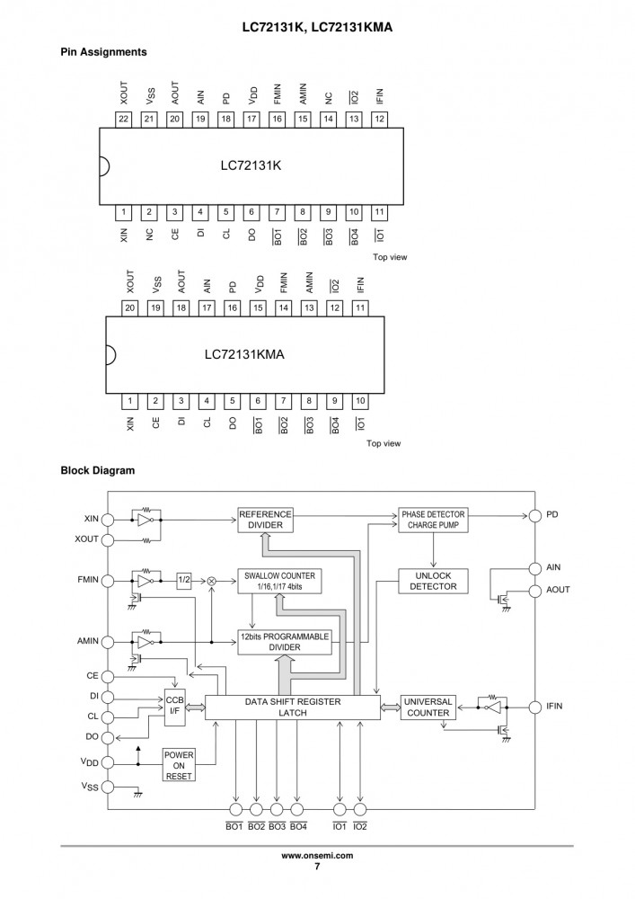 LC72131KMA datasheet page 8