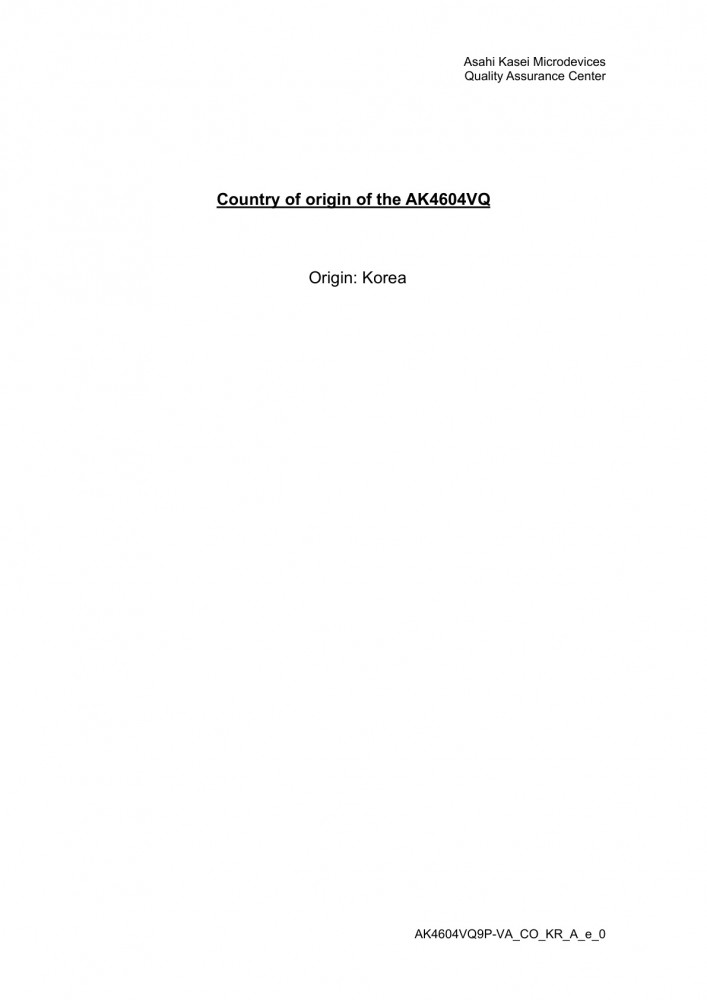 AK4604VQ quality document page 10
