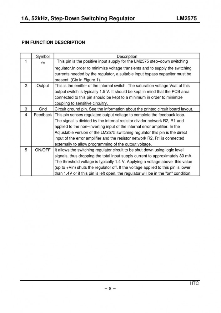 LM2575GT-ADJ datasheet page 8