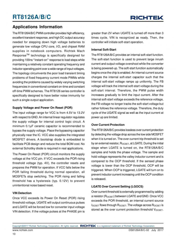 RT8126 datasheet page 10