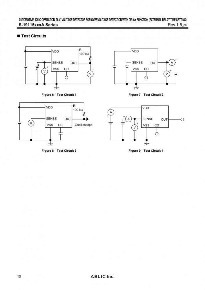 ABLIC S-19115 series datasheet page 10